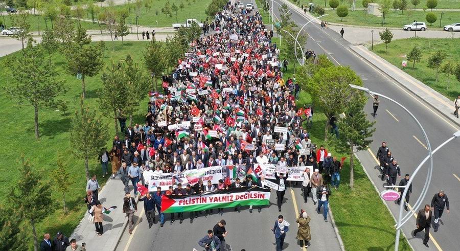 Ağrı İbrahim Çeçen Üniversitesi Gazze için ayakta